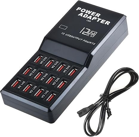 12-Port 60W Multiple USB Charging Station – DMC Wholesale