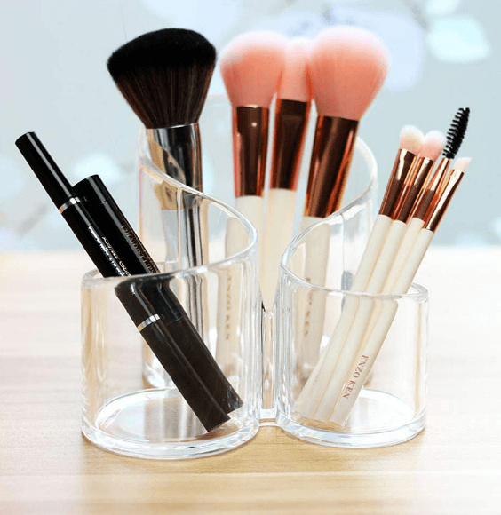 Acrylic Three Compartment Make-Up Organiser – DMC Wholesale